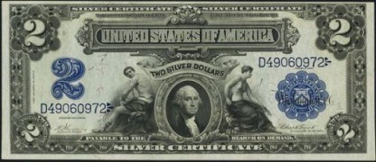 Two Dollar Silver Certificates | Value and Price Guide | Antique Money