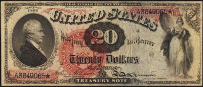 Rare Twenty Dollar Bills from the 1860s | Price Guide | Antique Money